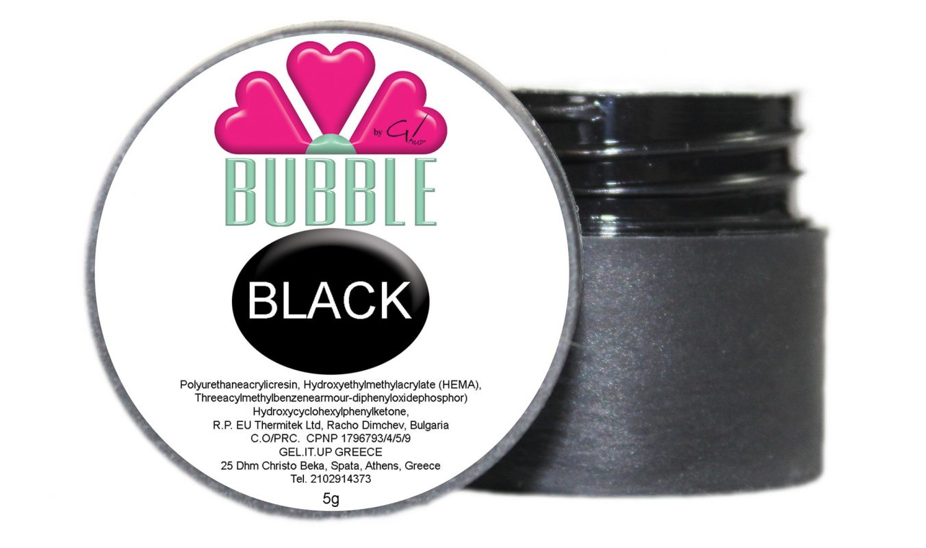 Bubble Gel Μαύρο 5g – GEL.IT.UP by GIUP® Cyprus